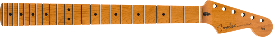 Roasted Maple Stratocaster® Neck, 22 Jumbo Frets, 12", Flat Oval Shape ...