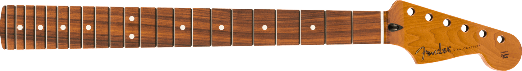 Roasted Maple Stratocaster® Neck, 22 Jumbo Frets, 12", Flat Oval Shape ...