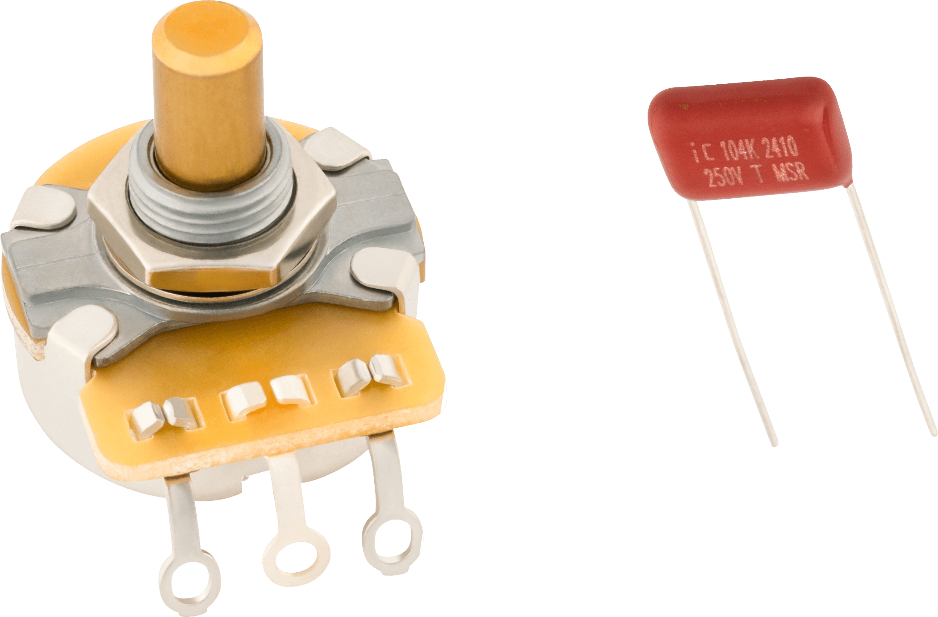 Pure Vintage 250K Solid Shaft Potentiometer (Volume or Tone) – Fender