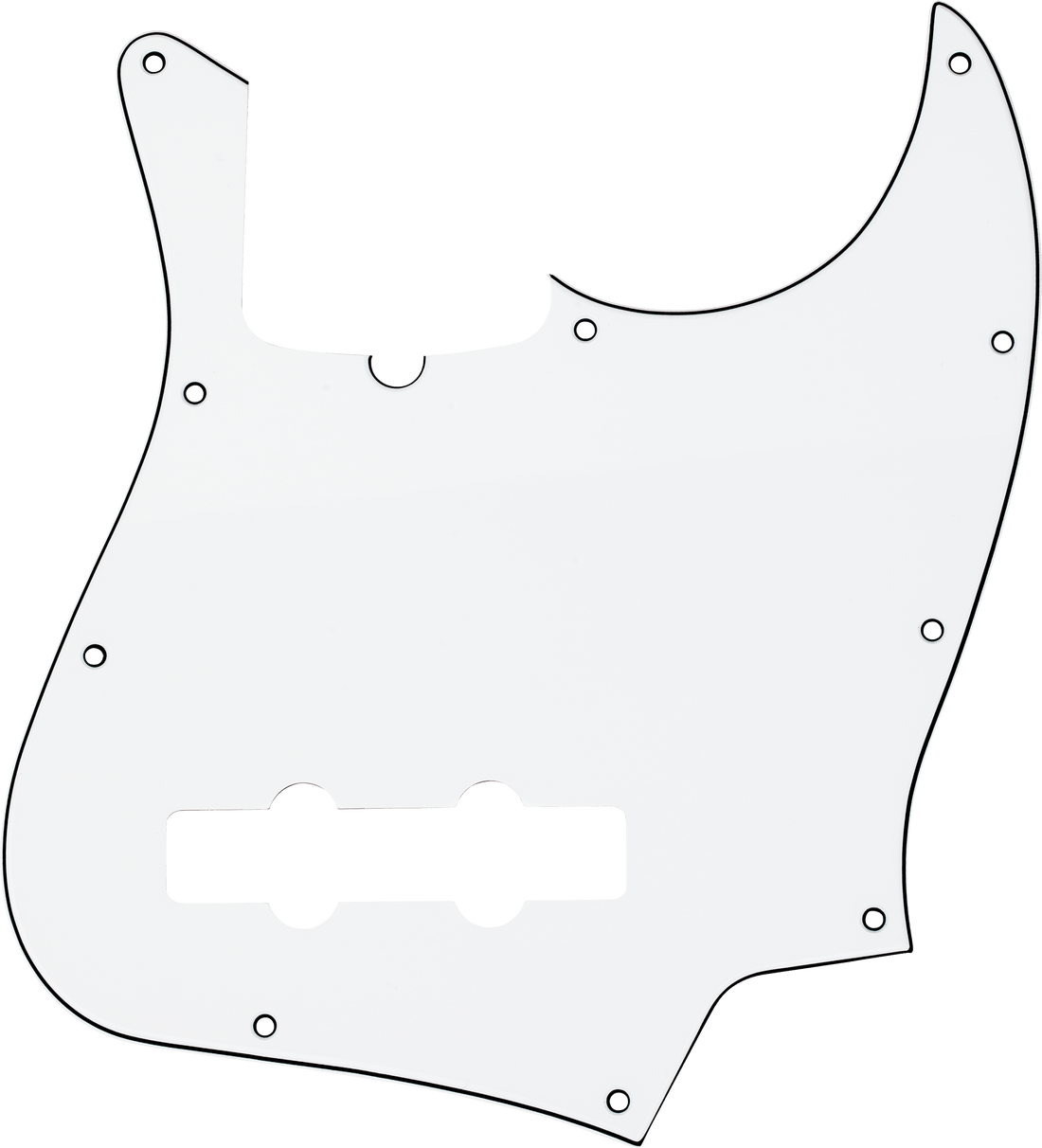 10-Hole Contemporary Jazz Bass Pickguards – Fender