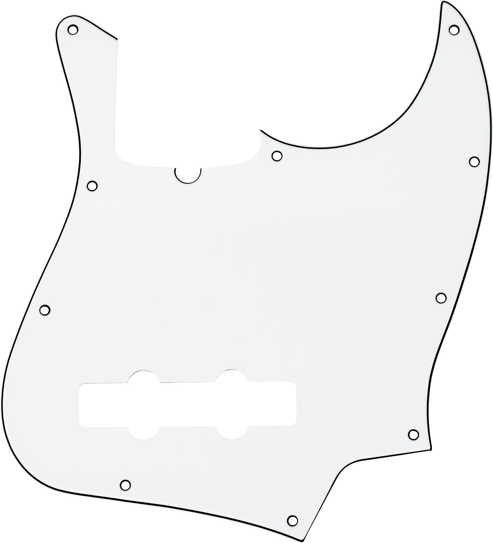 10-Hole Contemporary Jazz Bass Pickguards – Fender