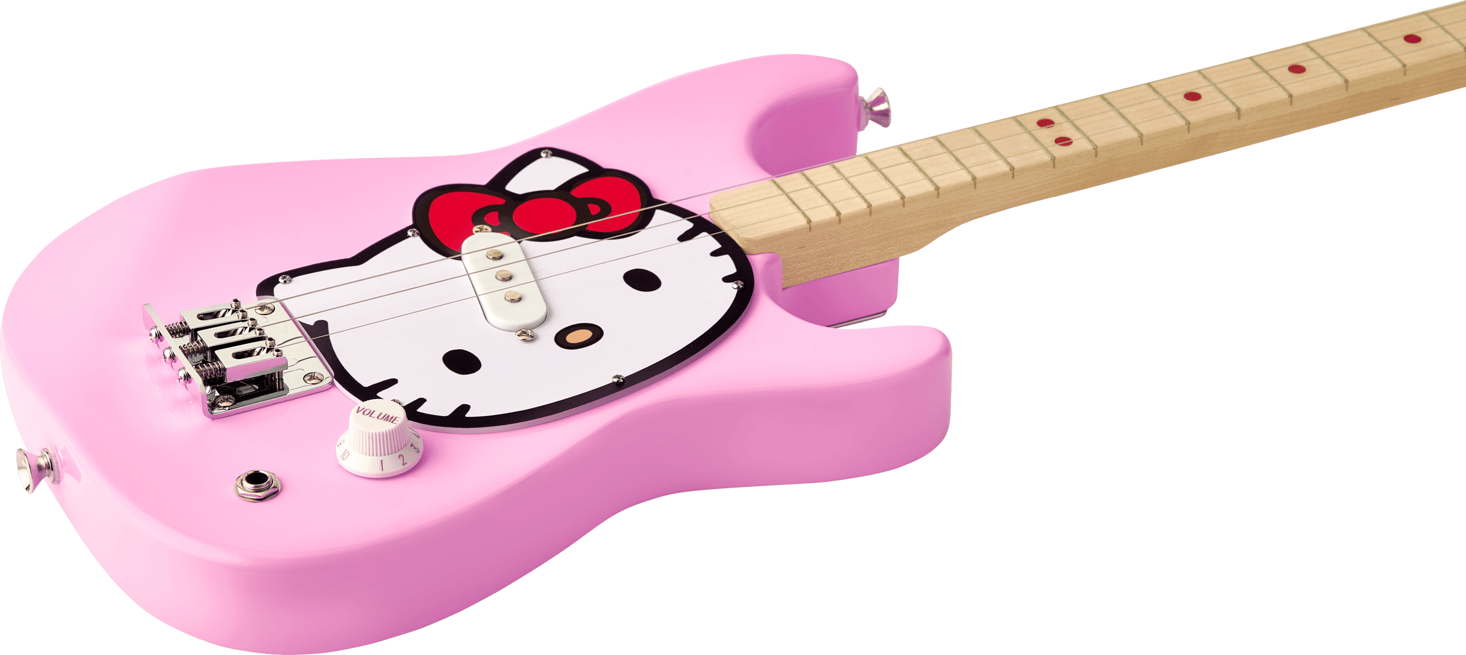 Fender® x Loog® x Hello Kitty® Stratocaster® 3-String Children's Guita